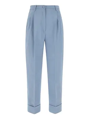 HEBE STUDIO Tapered Trousers - Blue