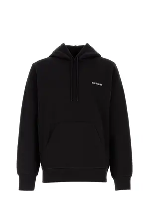Carhartt Work In Progress Logo-embroidered Hoodie - Black