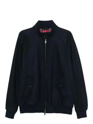 BARACUTA G9 Melton Bomber Jacket - Blue