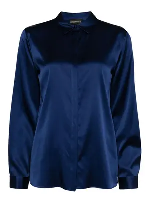 Emporio Armani Long-sleeved Shirt - Blue