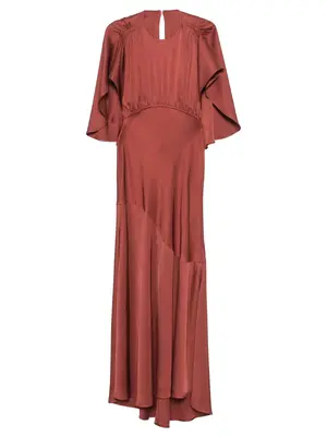 Zimmermann Cape-insert Maxi Dress - Red