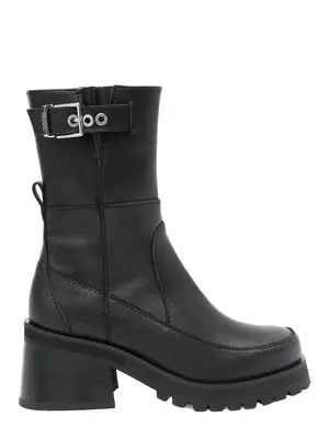 GANNI 70mm Faux-leather Boots - Black