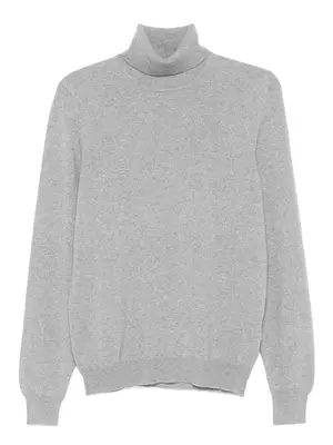 Fedeli Cashmere Roll Neck Sweater - Grey