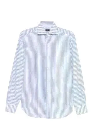 BARBA NAPOLI Striped Shirt - Blue