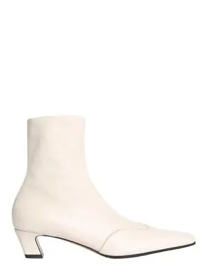 Khaite Nevada Stretch Low Boots - Cream