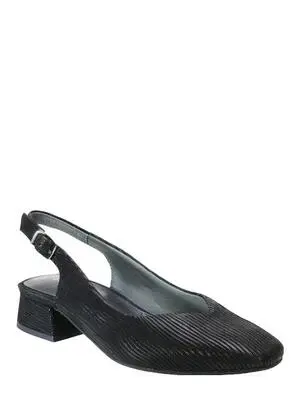 DAVID TATE Sugar Slingback Pumps - Black Nappa