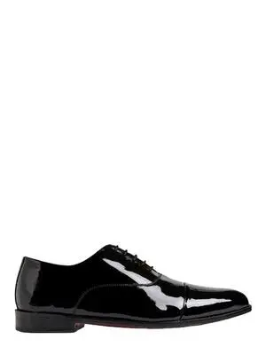 CARLOS BY CARLOS SANTANA Patent Cap-toe Oxford - Black Patent