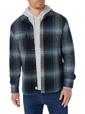 FAIR HARBOR Dunewood Stretch Flannel Button-up Shirt - Wave Wash Plaid