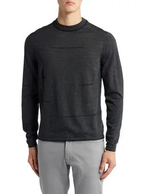 ROBERT BARAKETT Robert Barakett Albany Striped Wool Crewneck Sweater