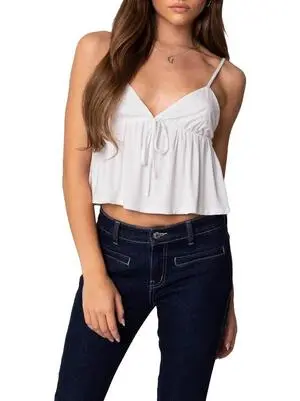 EDIKTED EDIKTED Sunrise Babydoll Camisole White