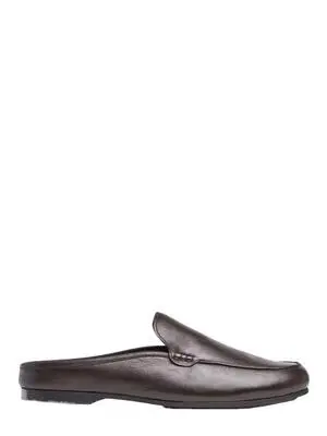 CARLOS BY CARLOS SANTANA CARLOS SANTANA Planeo Leather Slides Dark Chocolate