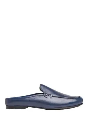 CARLOS BY CARLOS SANTANA CARLOS SANTANA Planeo Leather Slides Navy Blue