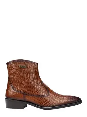 CARLOS BY CARLOS SANTANA Zappa Cowboy Boots - Tan Croco