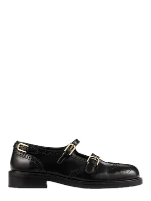 Sandro Multi-buckle Mary Jane Loafers - Black