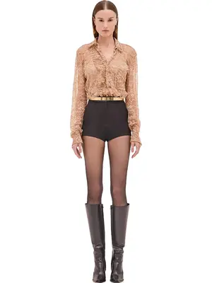 Alexis Luzia Lace Blouse Brown