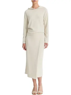 Vince Cozy Wrap Skirt - Natural