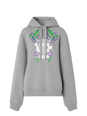 Burberry X Minecraft Monogram Hoodie - Pale Grey Melange