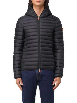 SAVE THE DUCK Hooded Puffer Jacket - Black