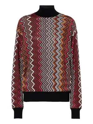 Missoni Zigzag Turtleneck Sweater - Multicoloured
