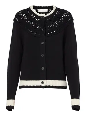 XU ZHI Wool-blend Cardigan - Black