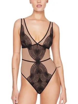 THIRDLOVE Fleur Lace Unlined Bodysuit - Black