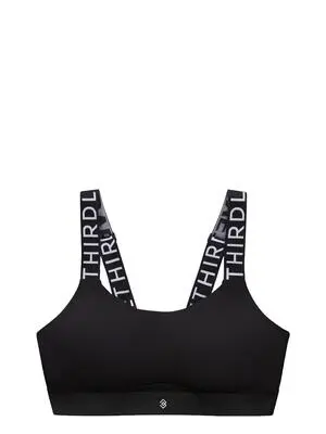 THIRDLOVE Kinetic Adjustable Sports Bra - Black Logo