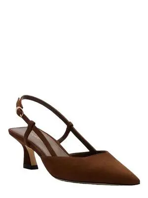 STUART WEITZMAN Vinnie 50 Slingback Pump - Cigar
