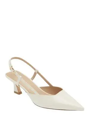 STUART WEITZMAN Vinnie 50 Slingback Pump - Cream