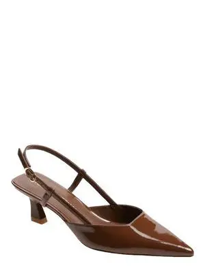 STUART WEITZMAN Vinnie 50 Slingback Pump - Walnut