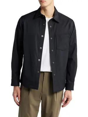 Theory Water Resistant Performance Shirt Jacket - Black