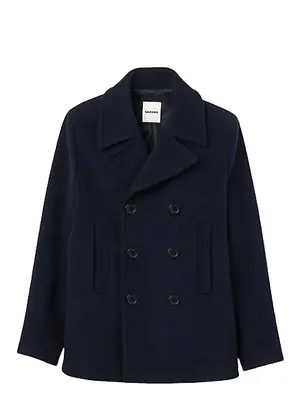 Sandro Wool-blend Double-breasted Coat - Bleus