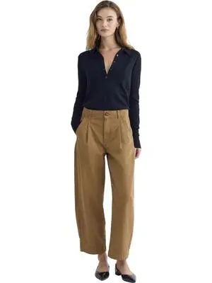 Everlane Everywhere Barrel Leg Pant - Toffee