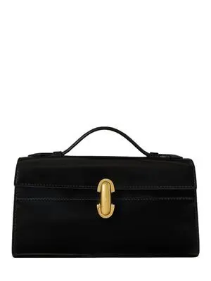 SAVETTE Symmetry Pochette Glossed-Leather Tote