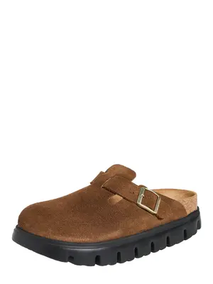 BIRKENSTOCK Boston Chunky Clogs - Dark Tea