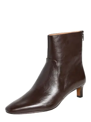 Madewell Dimes Kitten Heel Boots - Turkish Coffee