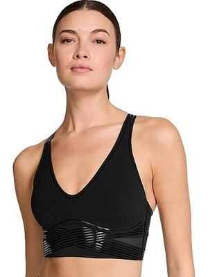 Victoria's Secret Vsx Elevate™ Refined Contours Plunge Bra - Black