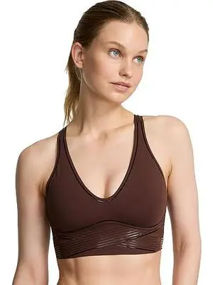 Victoria's Secret Vsx Elevate™ Refined Contours Plunge Bra - Brown