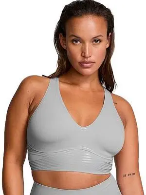 Victoria's Secret Vsx Elevate™ Refined Contours Plunge Bra Grey