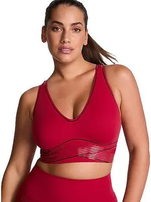 Victoria's Secret Vsx Elevate™ Refined Contours Plunge Bra Red