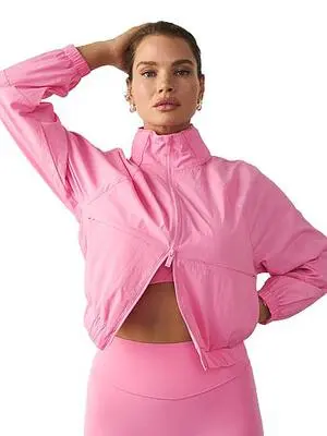Victoria's Secret Vsx Power Parachute Full-zip Jacket - Pink