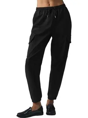 Alo Yoga Edition Sueded Jogger Pants Black