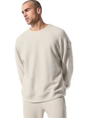 Alo Yoga Triumph Restore Crew Neck Sweatshirt Bone