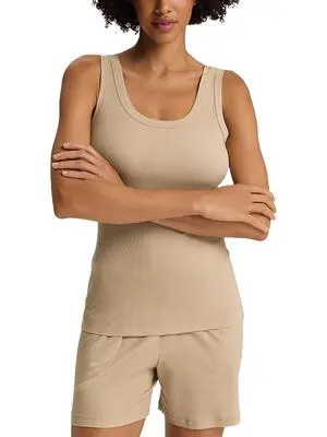 Hanro Sleep & Lounge Tank Top Iced Cappucino