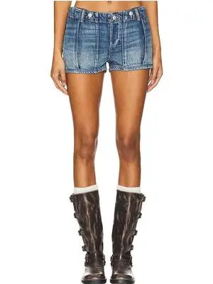 Free People All Yours Denim Micro Short - Denim-medium