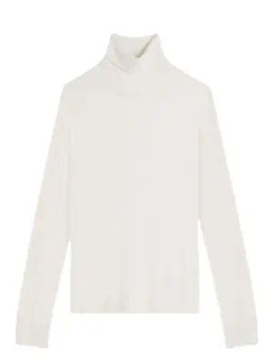 LESET James Turtleneck Top In Ivory