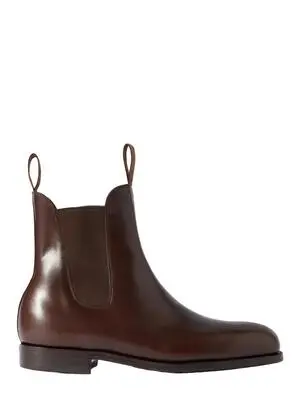 J.M. WESTON Leather Chelsea Boots - Brown