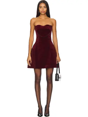 Marianna Senchina Best Lover Fit And Flare Dress - Burgundy