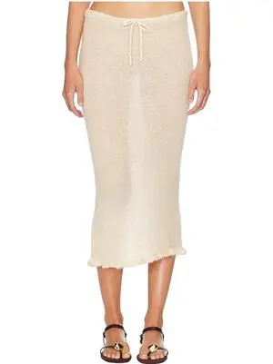 TYLER MCGILLIVARY Mimi Knit Skirt - Off White
