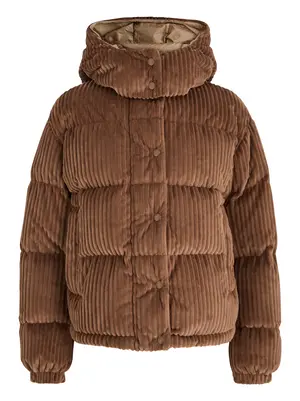 Moncler Daos Corduroy Quilted Jacket - Brown