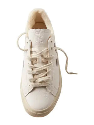 VEJA Campo Shearling Sneakers - Extra White/light Grey